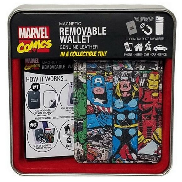 Marvel Comics | Bags | Marvel Comics Genuine Leather Magnetic Removable ...